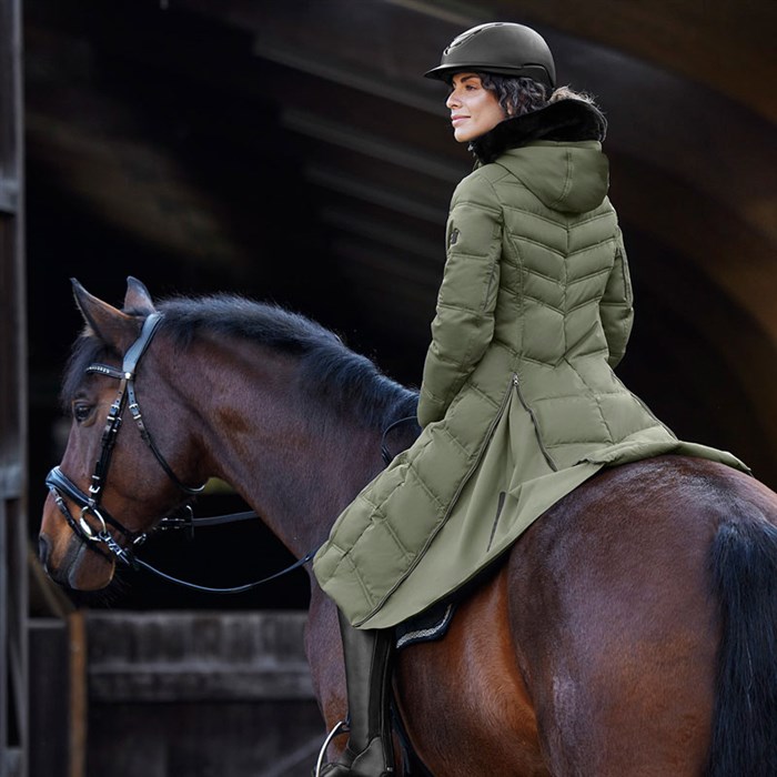 ELT Saphira vinterjakke - lang ridefrakke | KØB HER